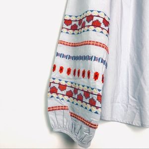 coco colette | Tops | Coco Colette Boho Embroidered Long Sleeve Top ...